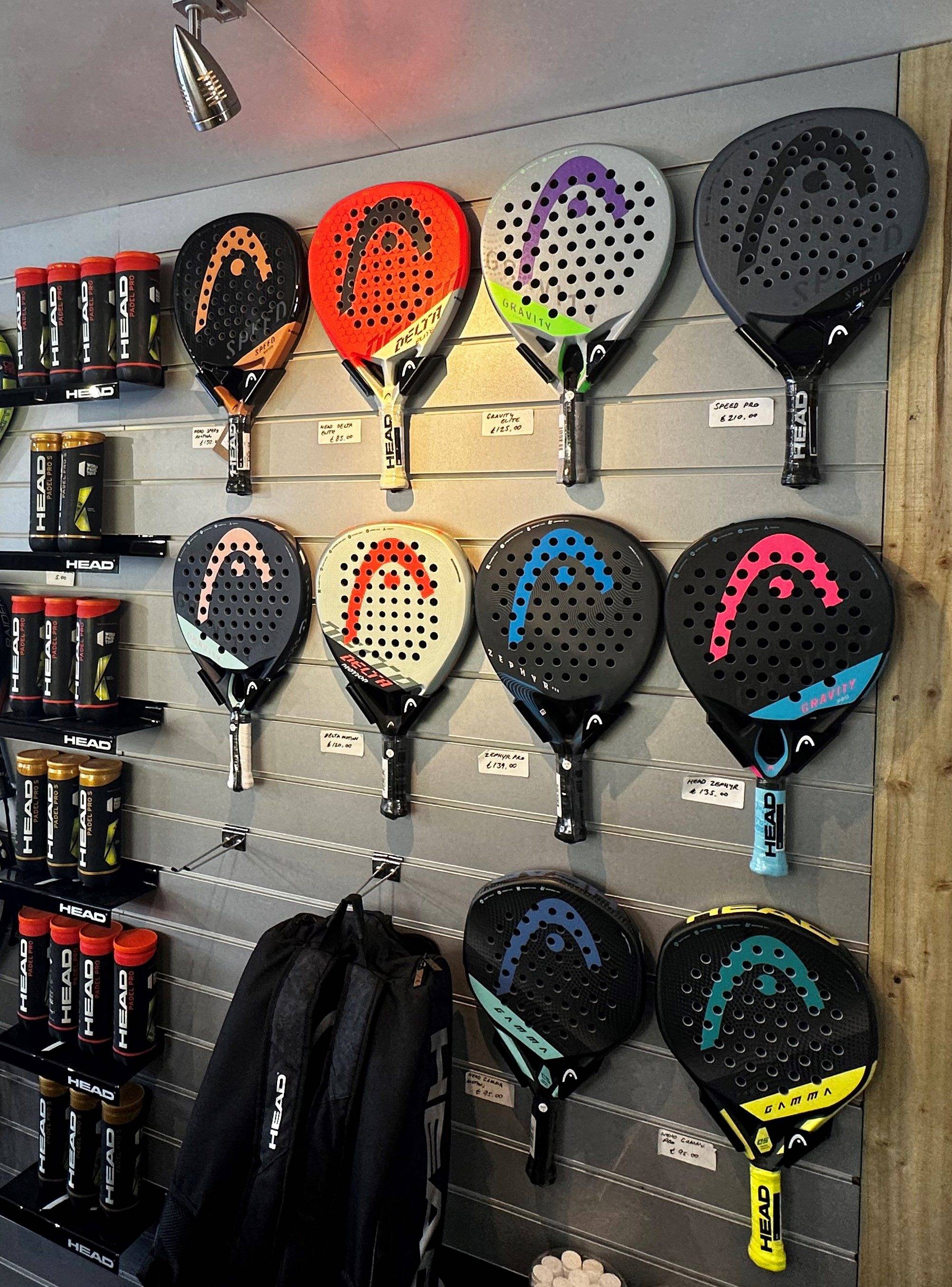 Padel equipment, in stock at Brentwood Padel Club